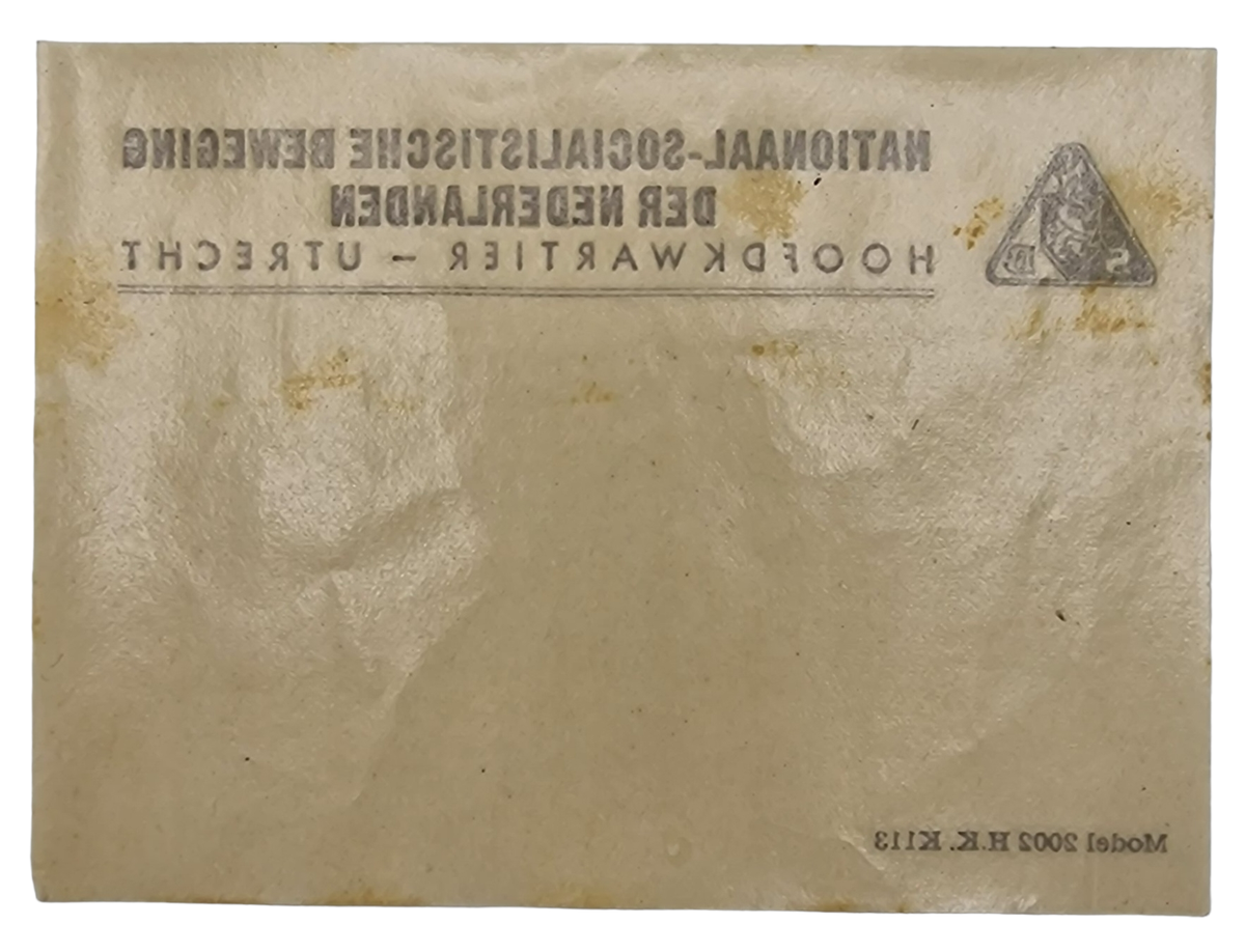 Original WW2 Dutch NSB Collaboration Document - NSB Hoofdkwartier ...