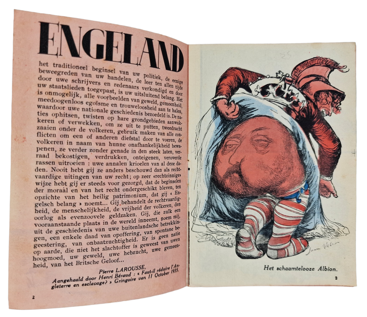 Original WW2 Flemish Collaboration Brochure - England