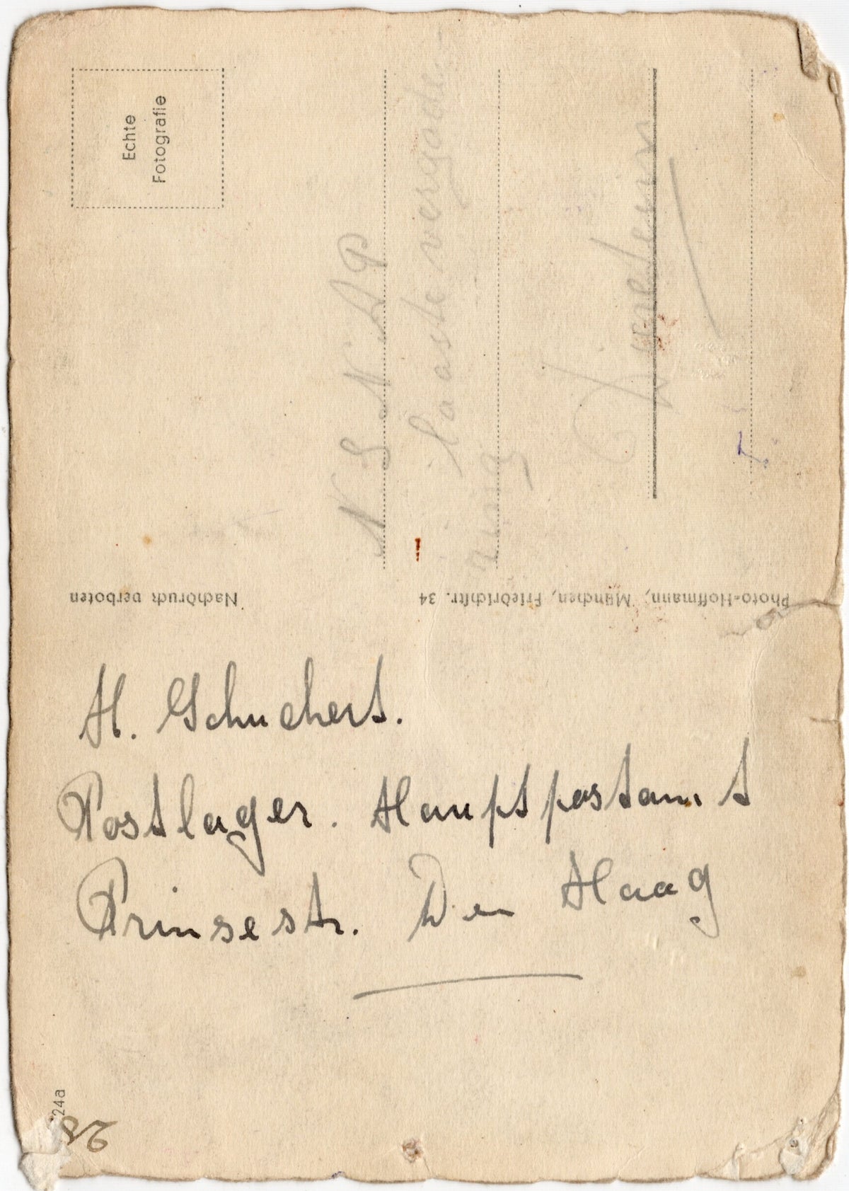 Original WW2 German Postcard - Hermann Göring, Postlager The Hague