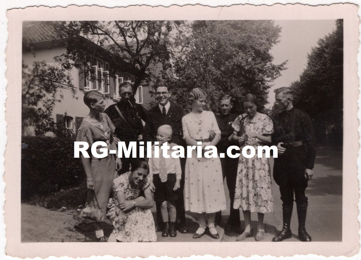 Original WW2 Dutch Collaboration NSB Photo - NSB family
