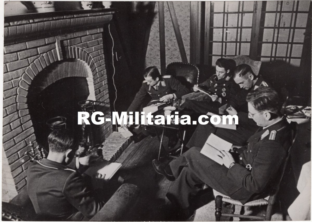 Original WW2 German Press photo - Luftwaffe Knight cross wearer Pilots ...