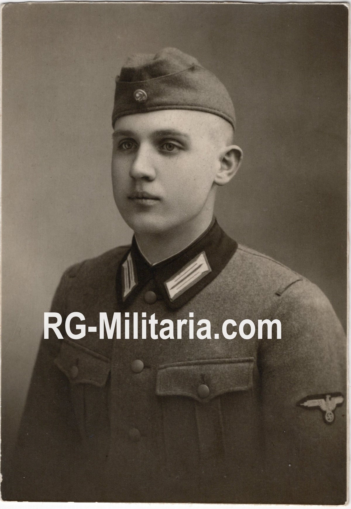 Original WW2 German Waffen SS Photo - Waffen SS Polizei portrait photo