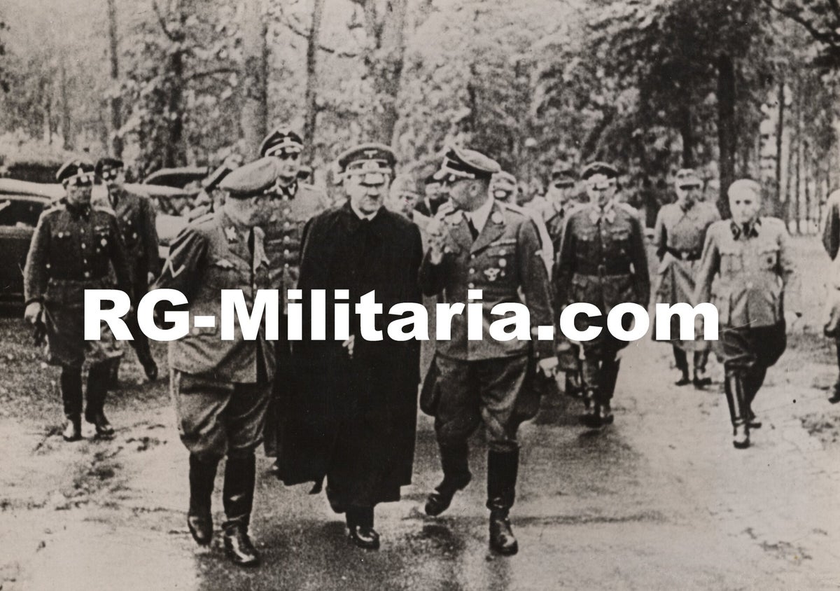 Original WW2 Britse Press Photo - Heinrich Himmler and Adolf Hitler ...
