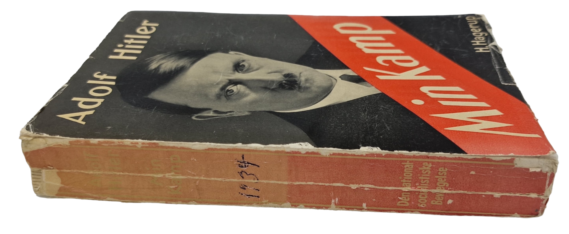 Original WW2 Norwegian Book - Min Kamp, Adolf Hitler, 3rd Edition (1934)