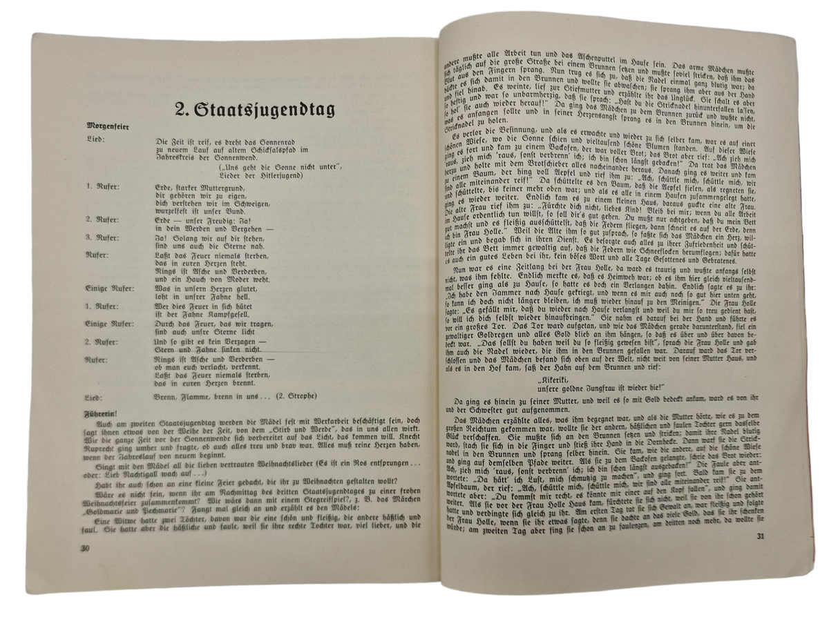 Original WW2 German Brochure - Unser Weg, Führerinnenblätter des Bundes ...