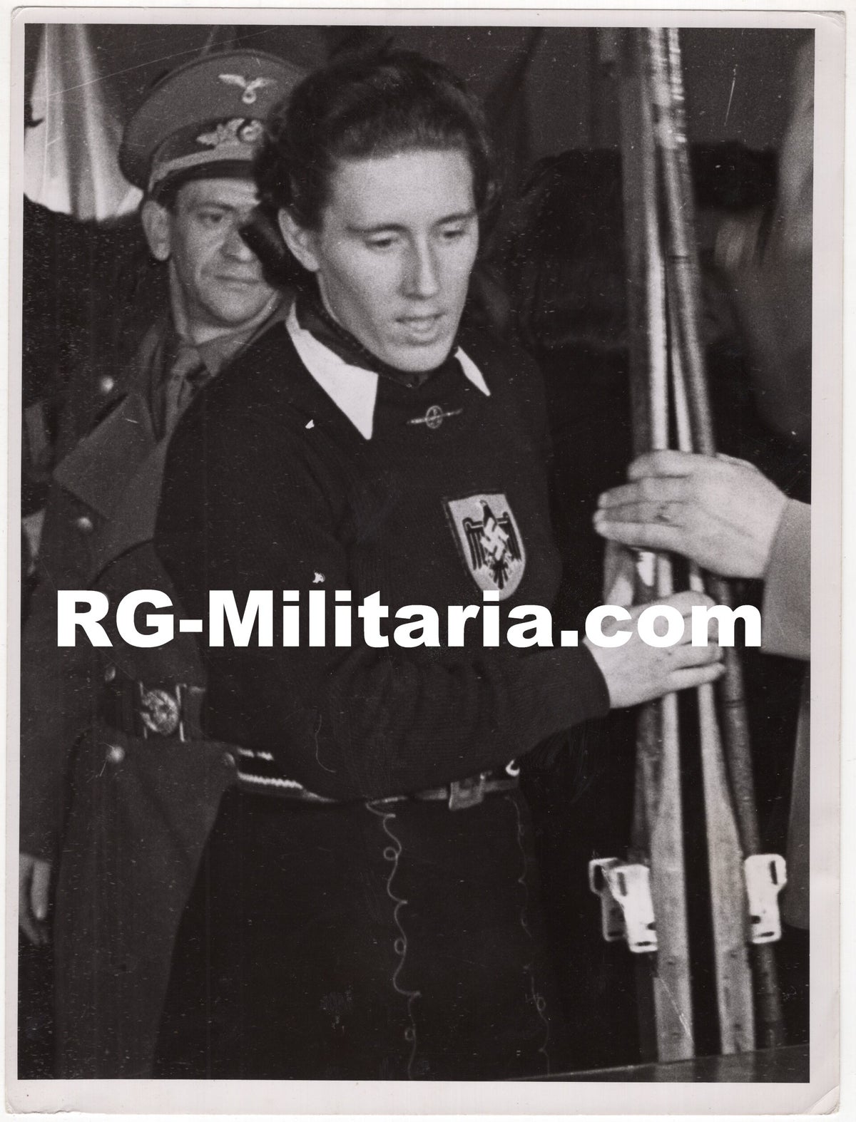 Original WW2 German Press Photo - German Olympic winner Christl Cranz