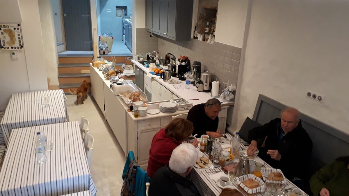 Breakfast Bar Spitakia Cottages Avgonima Accommodation Chios