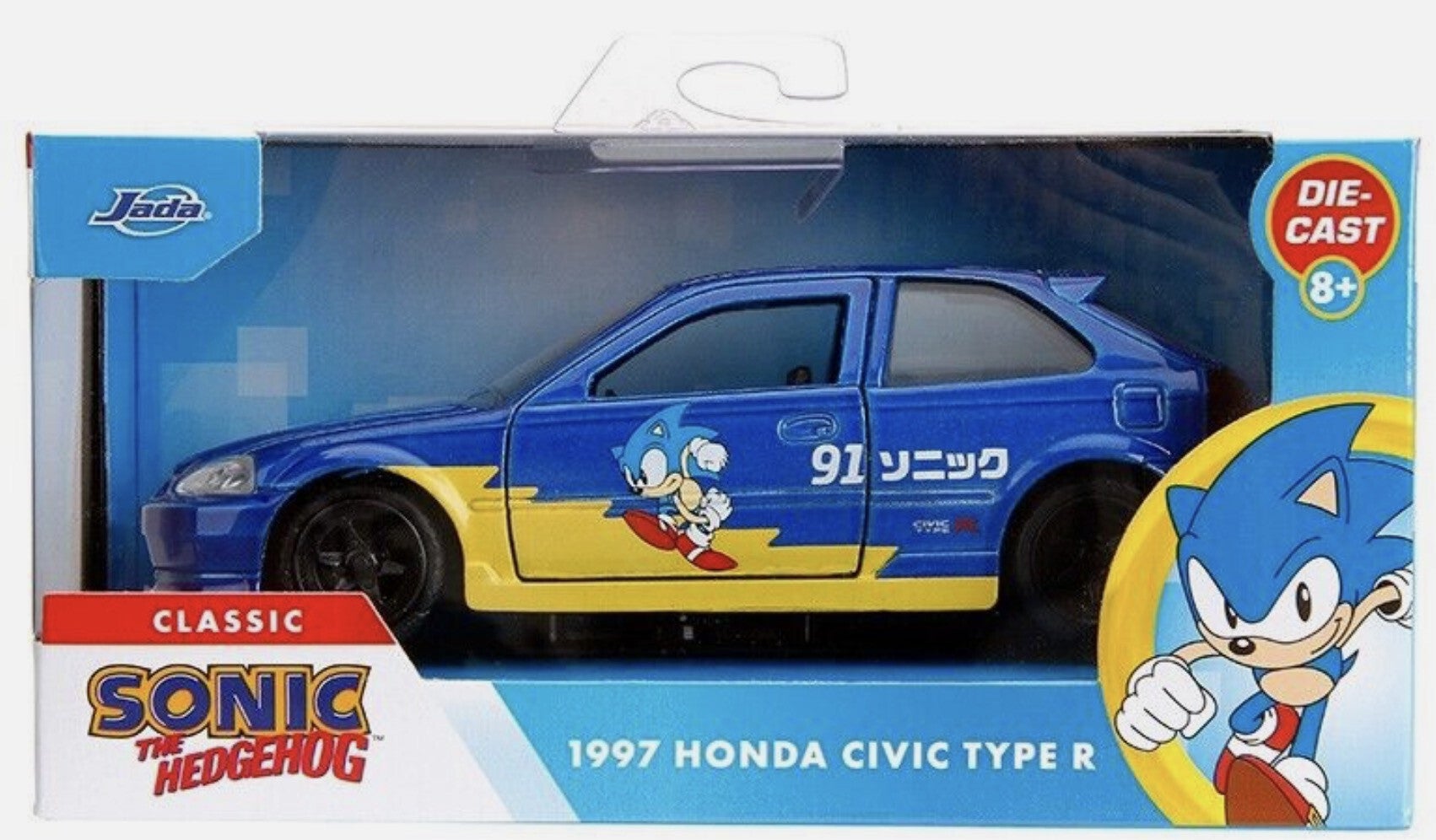 Jada Toys Honda Civic Type R (1997) - Sonic the Hedgehog | Brinic Modelcars