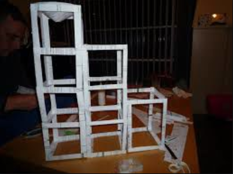 papieren toren / V- (groep8) | Jufschoonbeek.nl