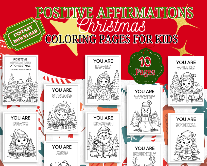 Boost Your Child's Self-Esteem with Positive Affirmation Christmas ...