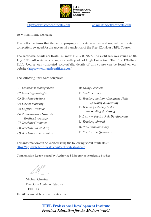 Tefl English Class 3829