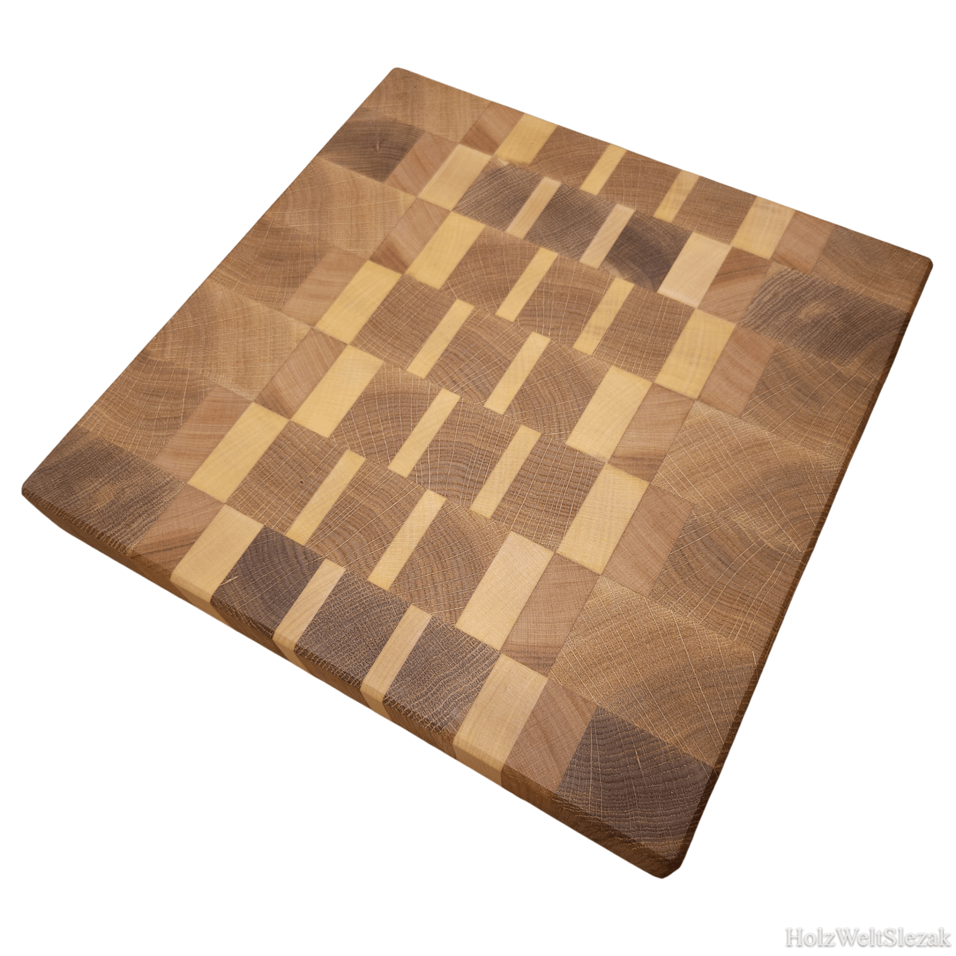 Hirnholz Schneidebrett Eiche, Kirsche, Ahorn »Fusion II«