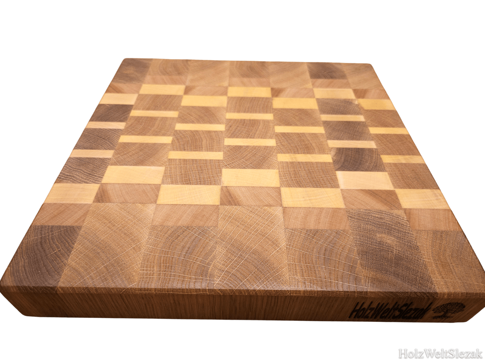 Hirnholz Schneidebrett Eiche, Kirsche, Ahorn »Fusion II«