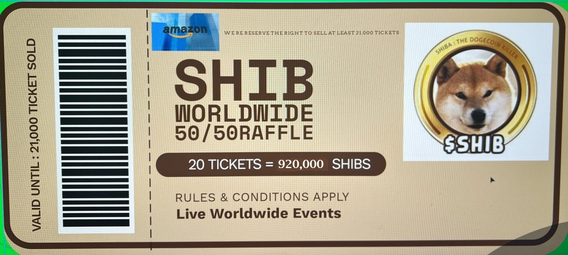 SHIB Worldwide 50/50 Raffle