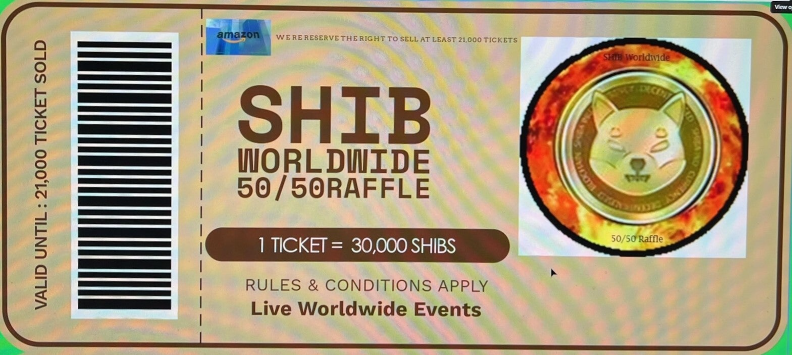 SHIB Worldwide 50/50 Raffle