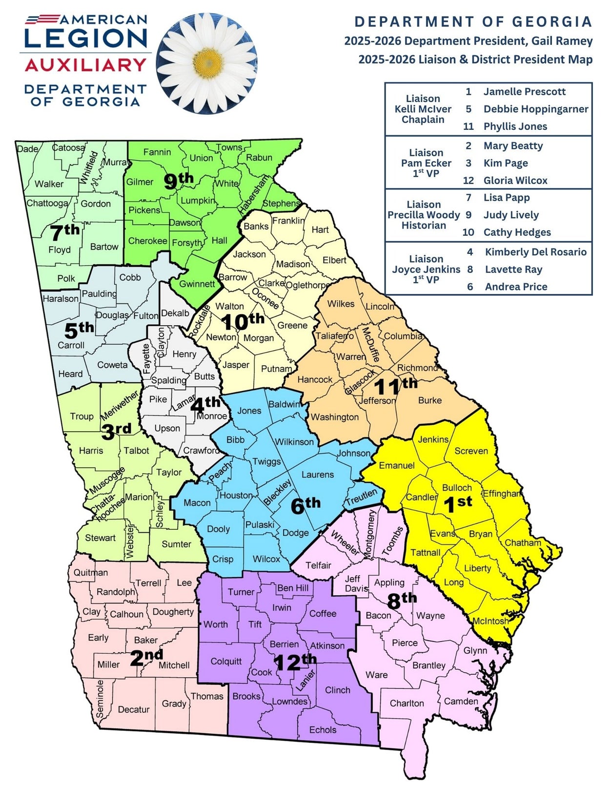 District Officers / Meet Our Officers | American Legion Auxiliary ...