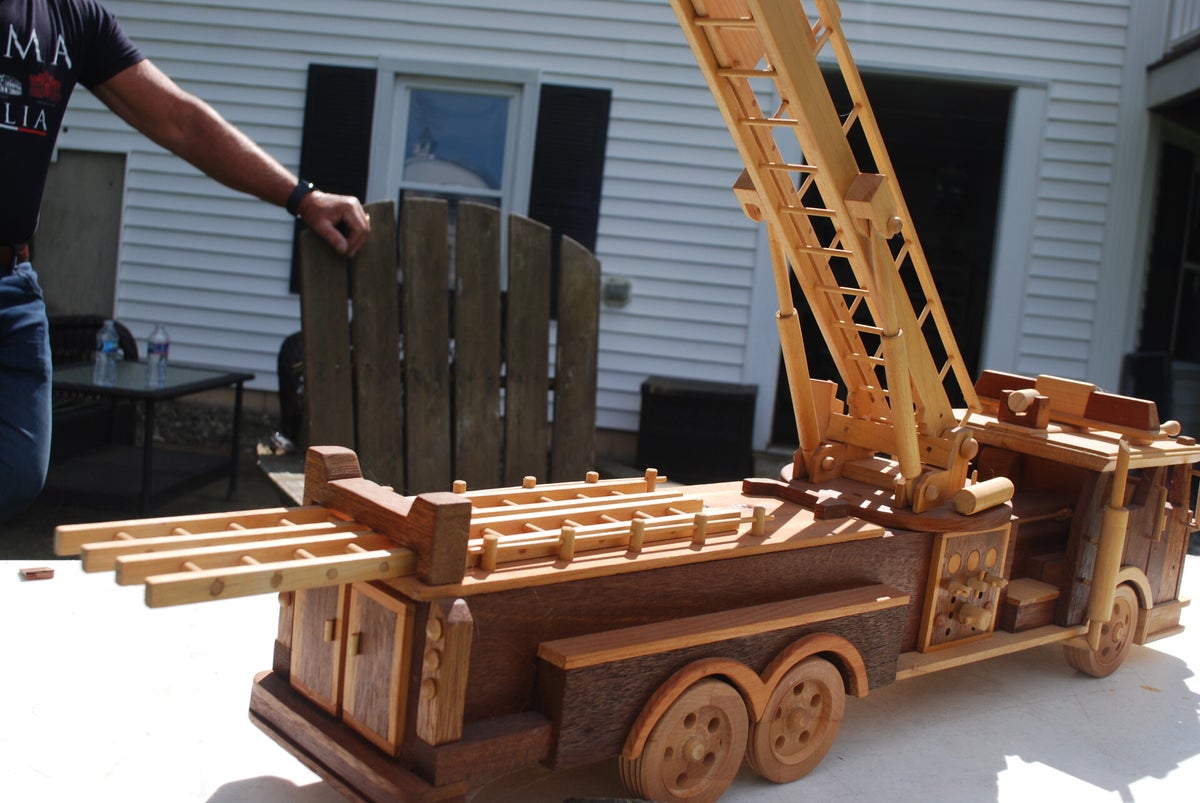 Handmade Wooden Fire Truck | Handcrafted By Denny