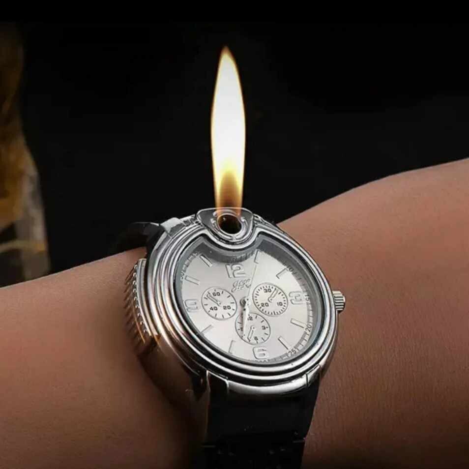 Lighters Cool Unique Cigar Lighter Watch for Men Refillable Butane ...