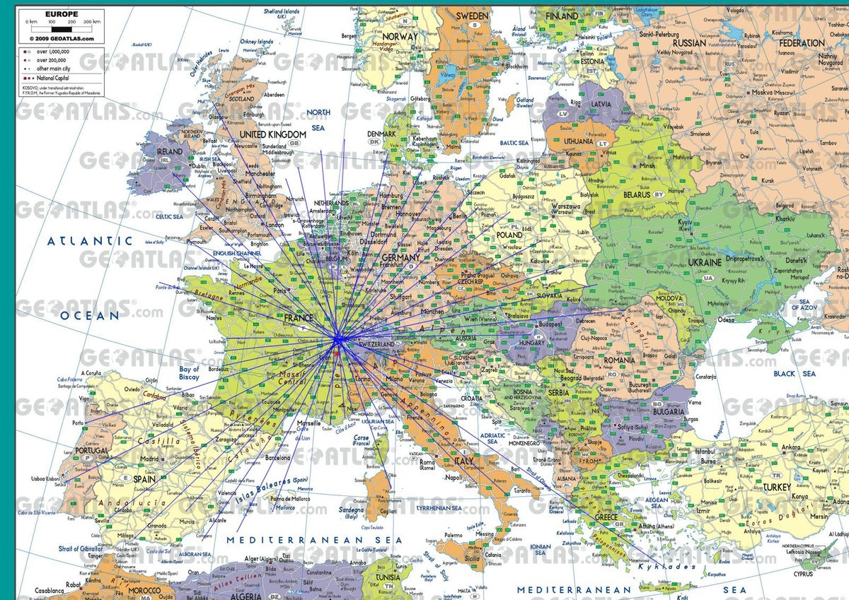 European leyline maps by Xavier Guichard / LEY LINE MAPS | Neutralize-it