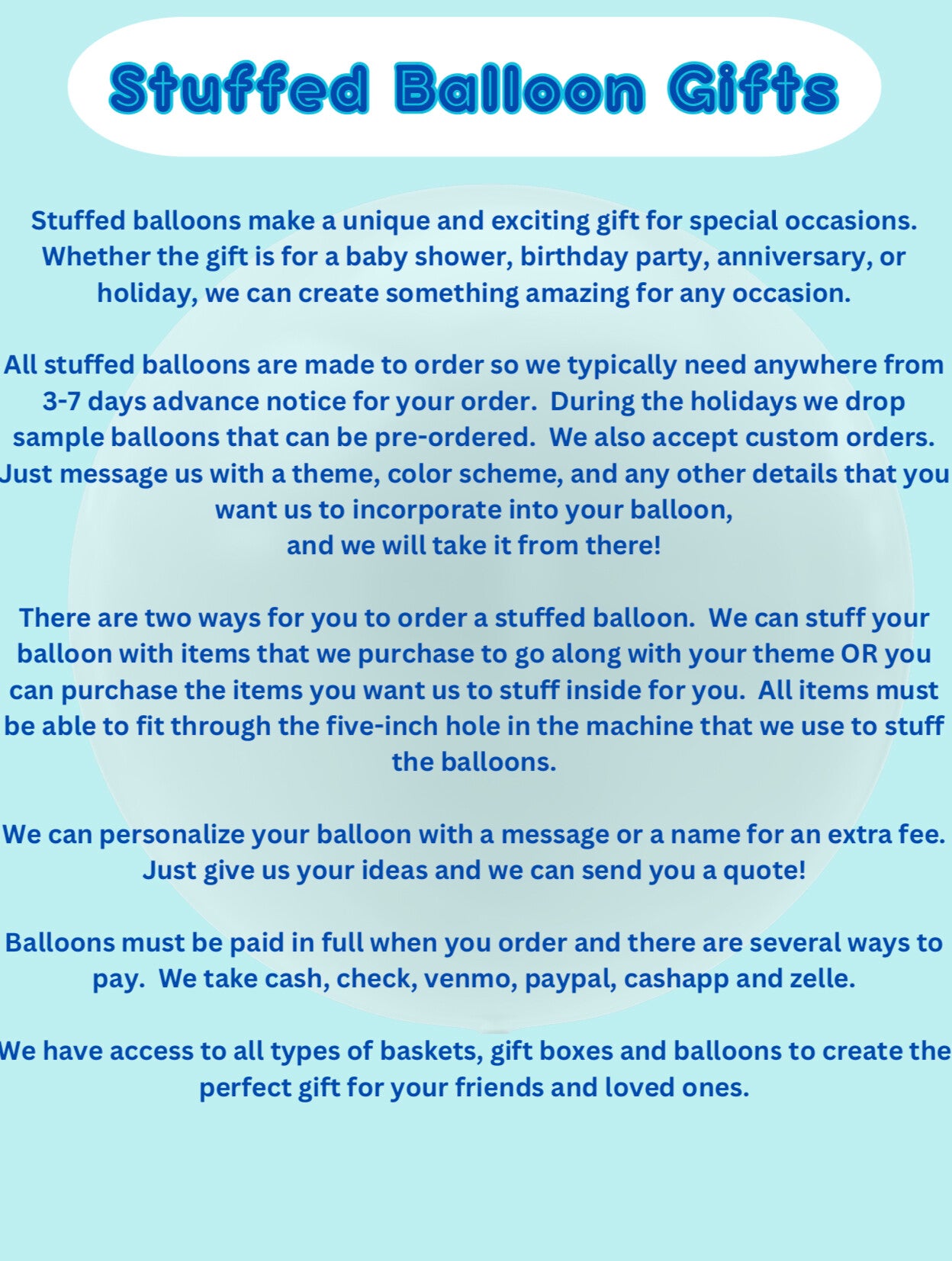 Stuffed Balloons | Baddie's Balloons