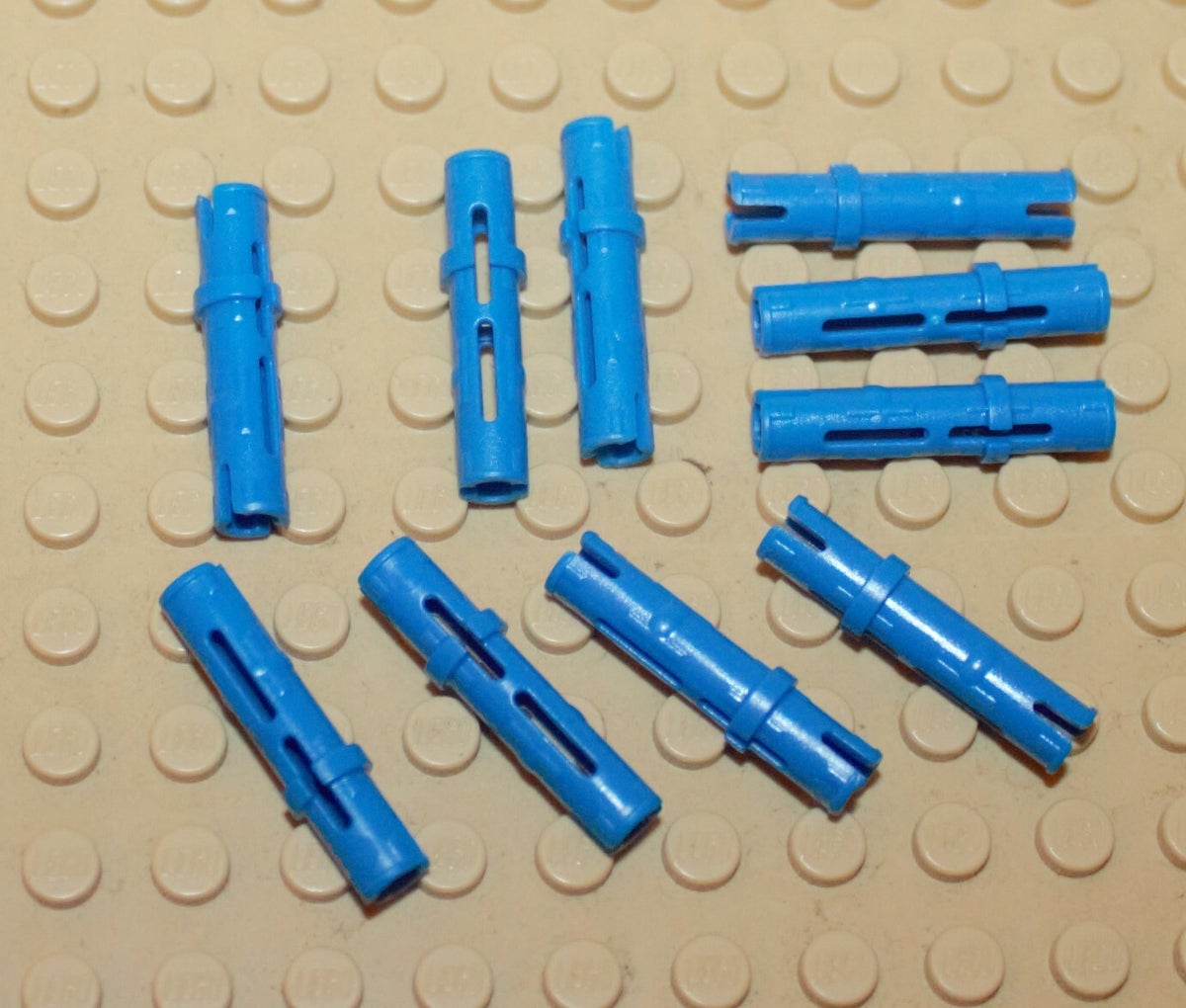 6558 Lego Technic Pin 10 Stück in blau Verbinder 1x3 Technic pin ...