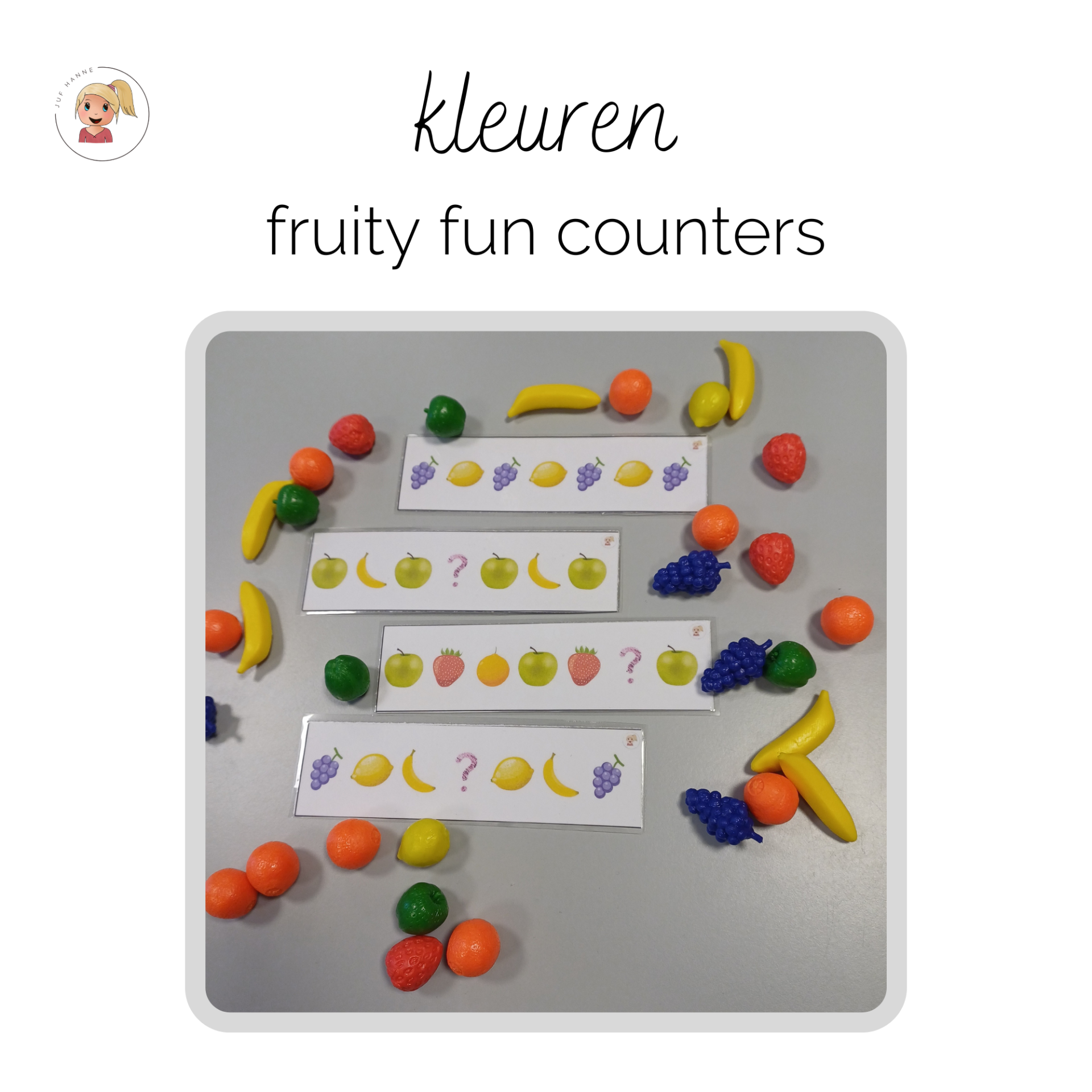Kleuren - fruity fun counters FREEBIE / Kleuren / Thema's | Juf Hanne