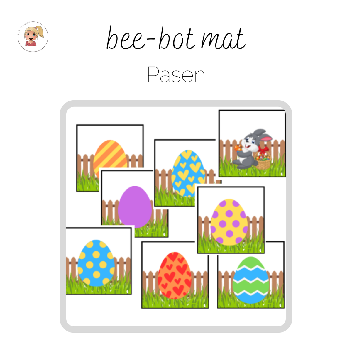 Pasen - beebotmat / Pasen / Thema's | Juf Hanne
