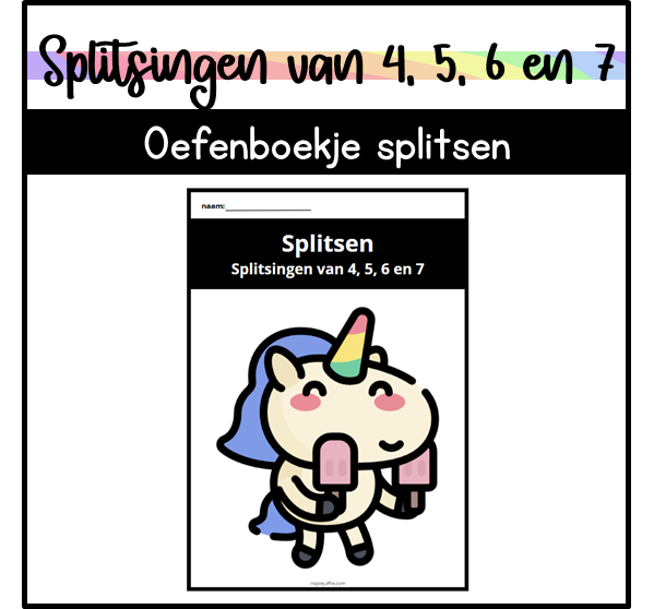 Rekenen | Groep 3 | Splitsen | Inspie Juffie