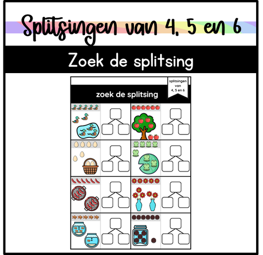 Rekenen | Groep 3 | Splitsen | Inspie Juffie