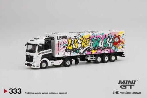 MINI GT 1/64 MERCEDES-BENZ ACTROS TRUCK LBWK KUMA GRAFFITI 40FT ...