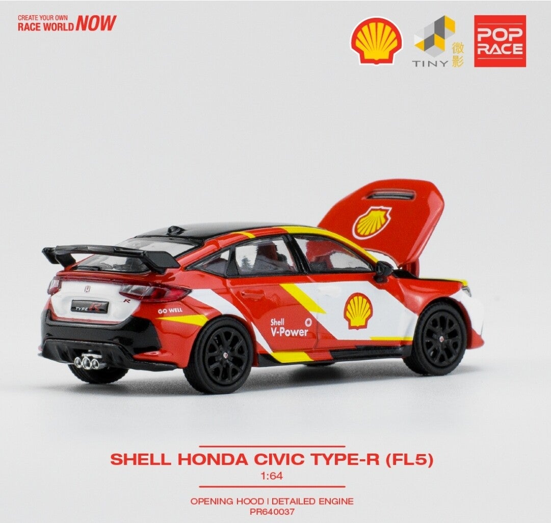 POP RACE 1/64 SHELL HONDA CIVIC TYPE R FL5 | www.minicarspecials.co.uk