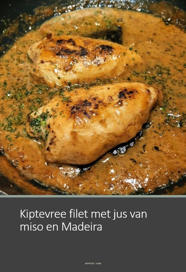 Kiptevree filet met jus van miso en madeira