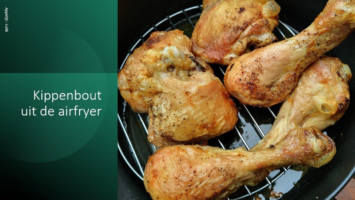 Kippenbout bereid in de airfryer