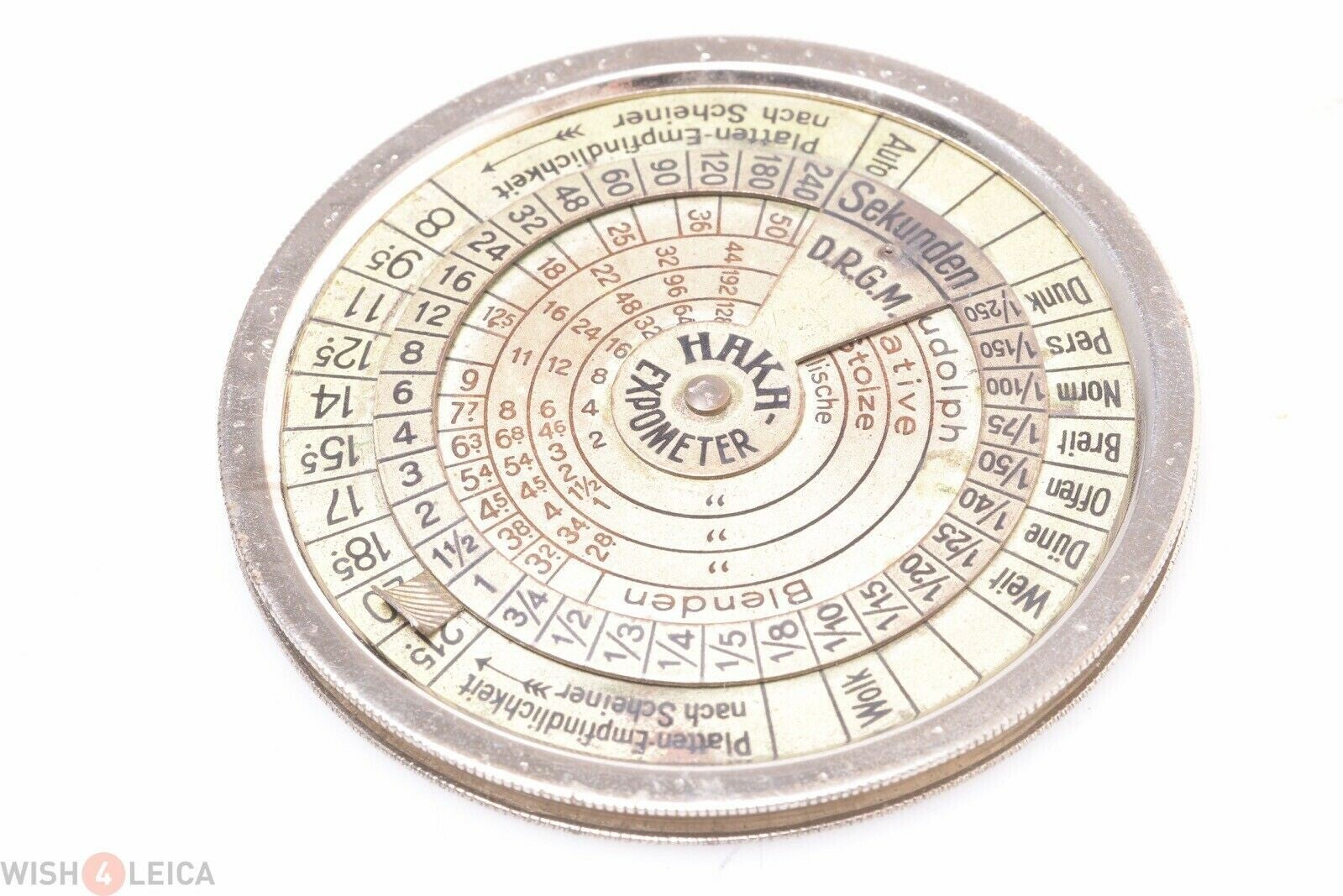 HAKA EXPOMETER ACTINOMETER EXTINCTION LIGHT EXPOSURE METER GERMANY ...
