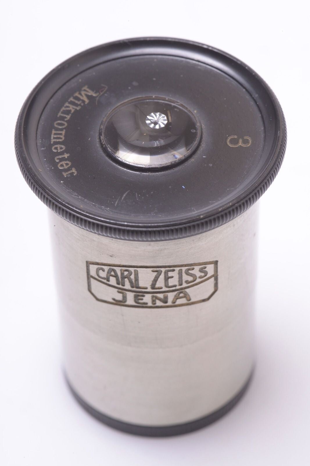 ZEISS MICROMETER, MIKROMETER EYEPIECE NO.3 MICROSCOPE OCULAR LENS ...