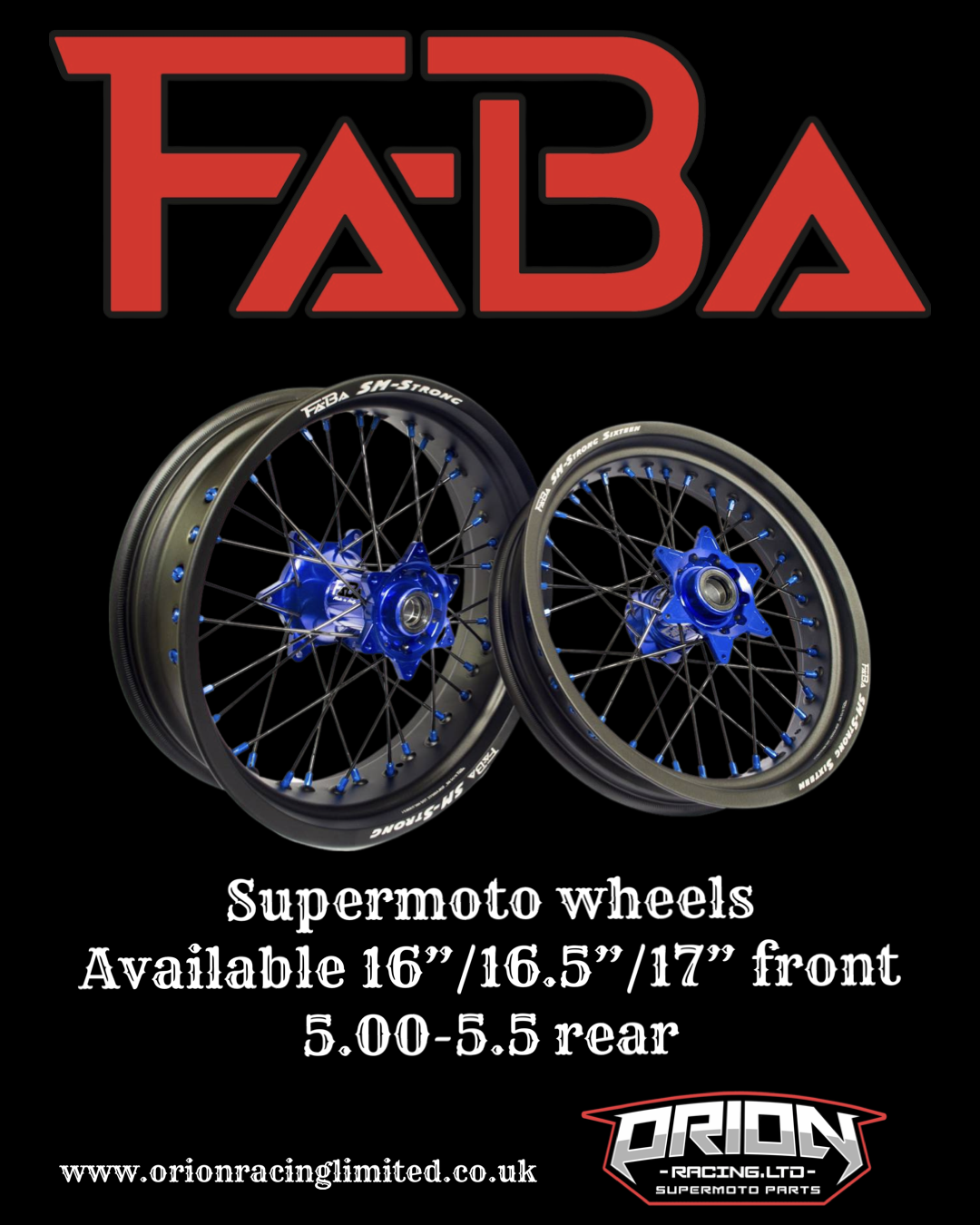 FABA WHEELS / SHOP supermoto parts | TM MOTO LEEDS