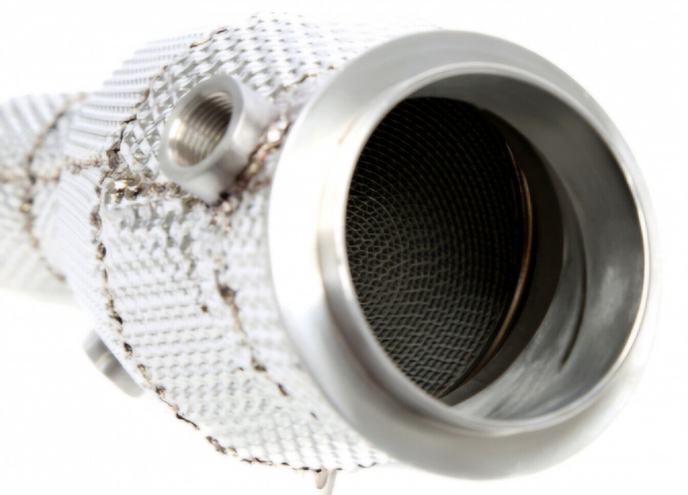 DOWNPIPE RVS 200 CELLS SPORT KATS, 3 INCH ALFA ROMEO STELVIO 2.9L V6 ...