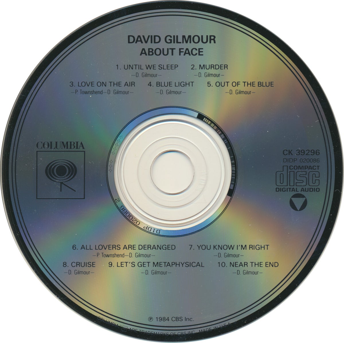 David Gilmour - About Face [USA] - CD | FLOYDSTUFF