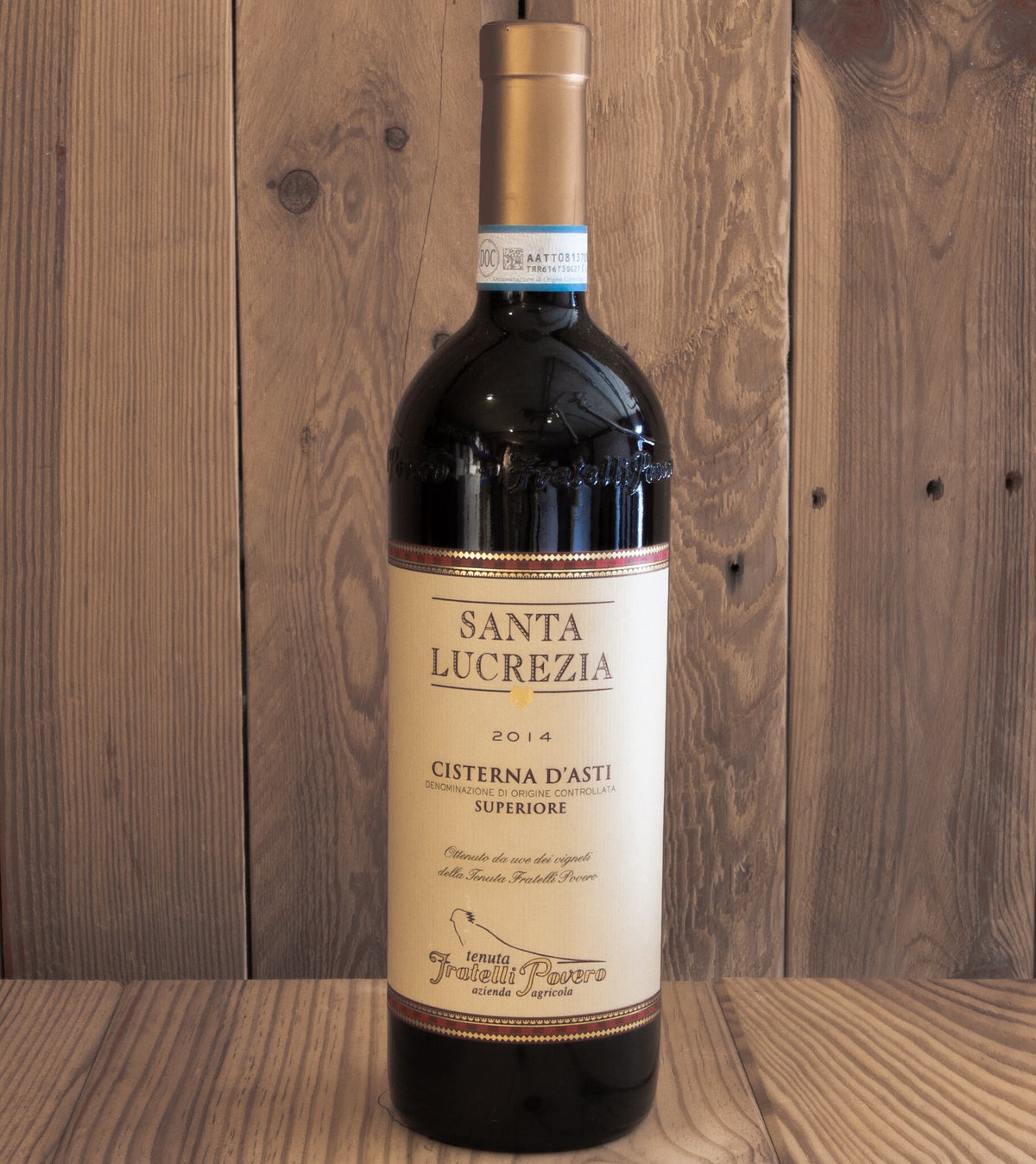 Santa Lucrezia 2017 rode wijn, Cantine Povero, Cisterna 'd Asti Italië ...
