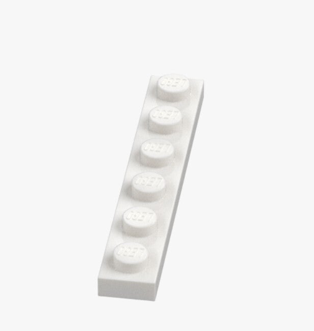LEGO® 4x Platte 1x6 White - Weiß - 366601 - 3666 Plate Bauplatte Plate ...