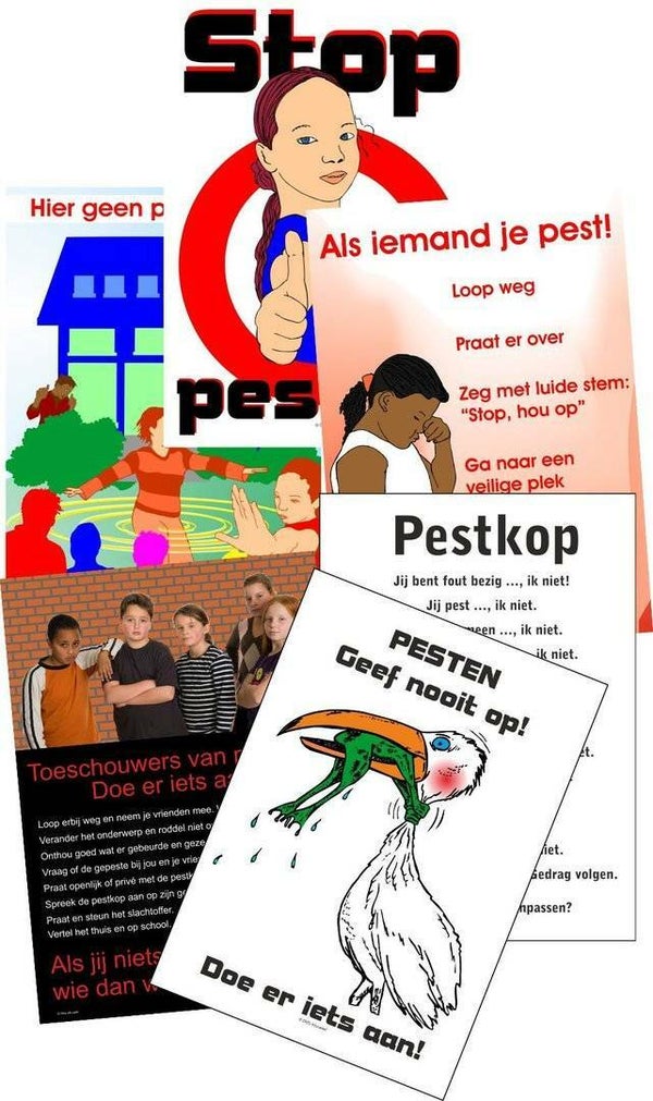 Posterset 'Pesten' A3 | DMS educatief lesmateriaal