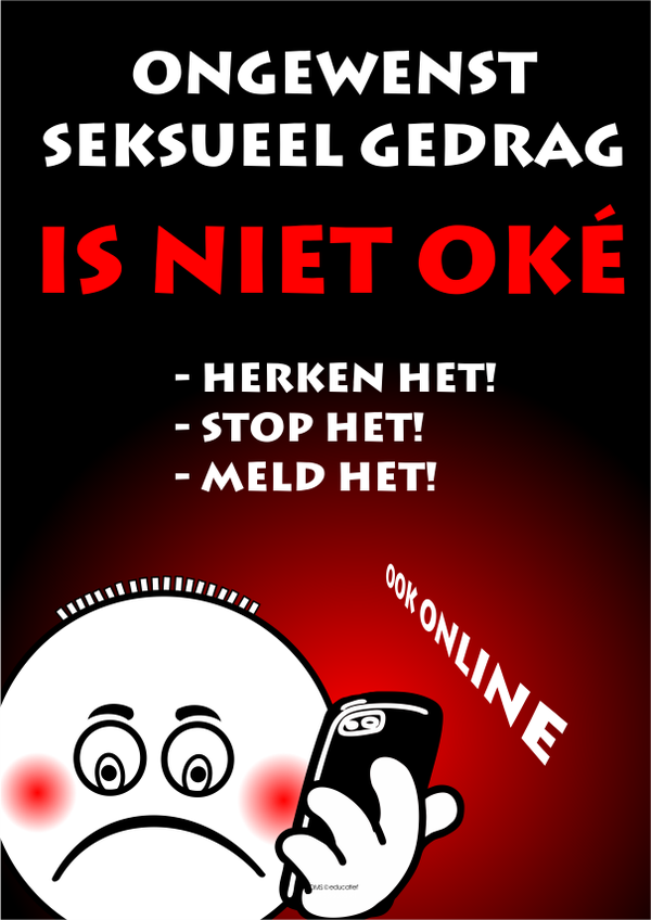 Poster 'Ongewenst seksueel gedrag' A2 | DMS educatief lesmateriaal