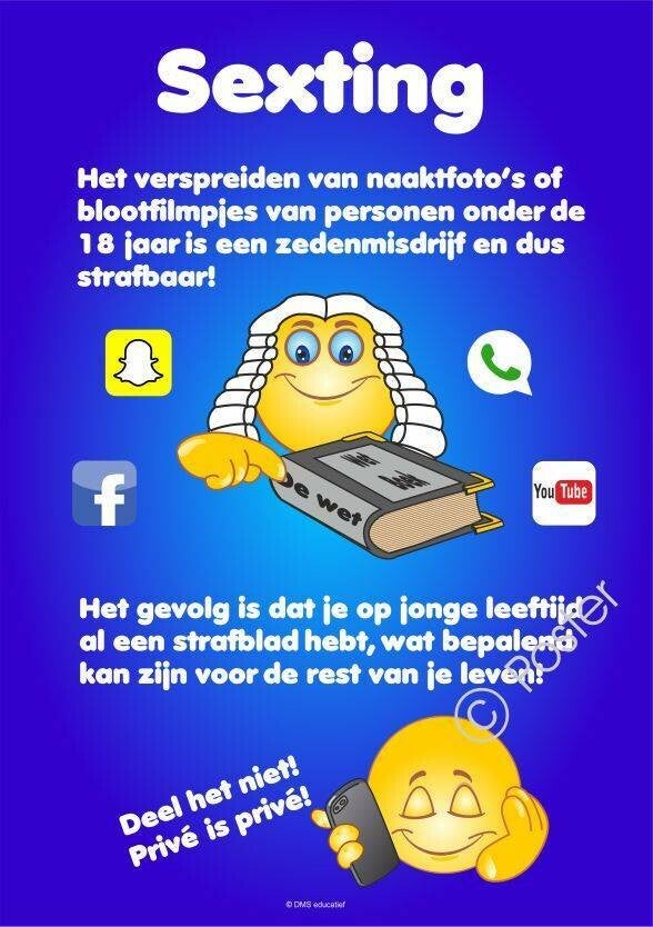 Posters Over Sexting Voor Het Onderwijs 2024