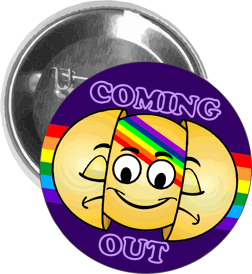 Coming Out button - 11 oktober Coming Out Day