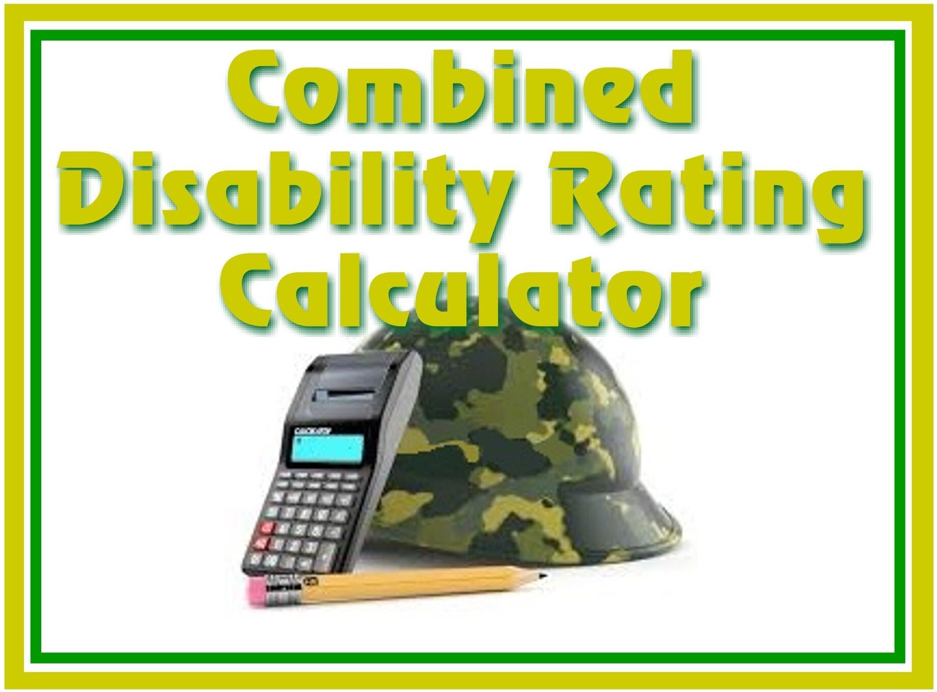 Combined Disability Rating Calculator / Veterans Benefits ...