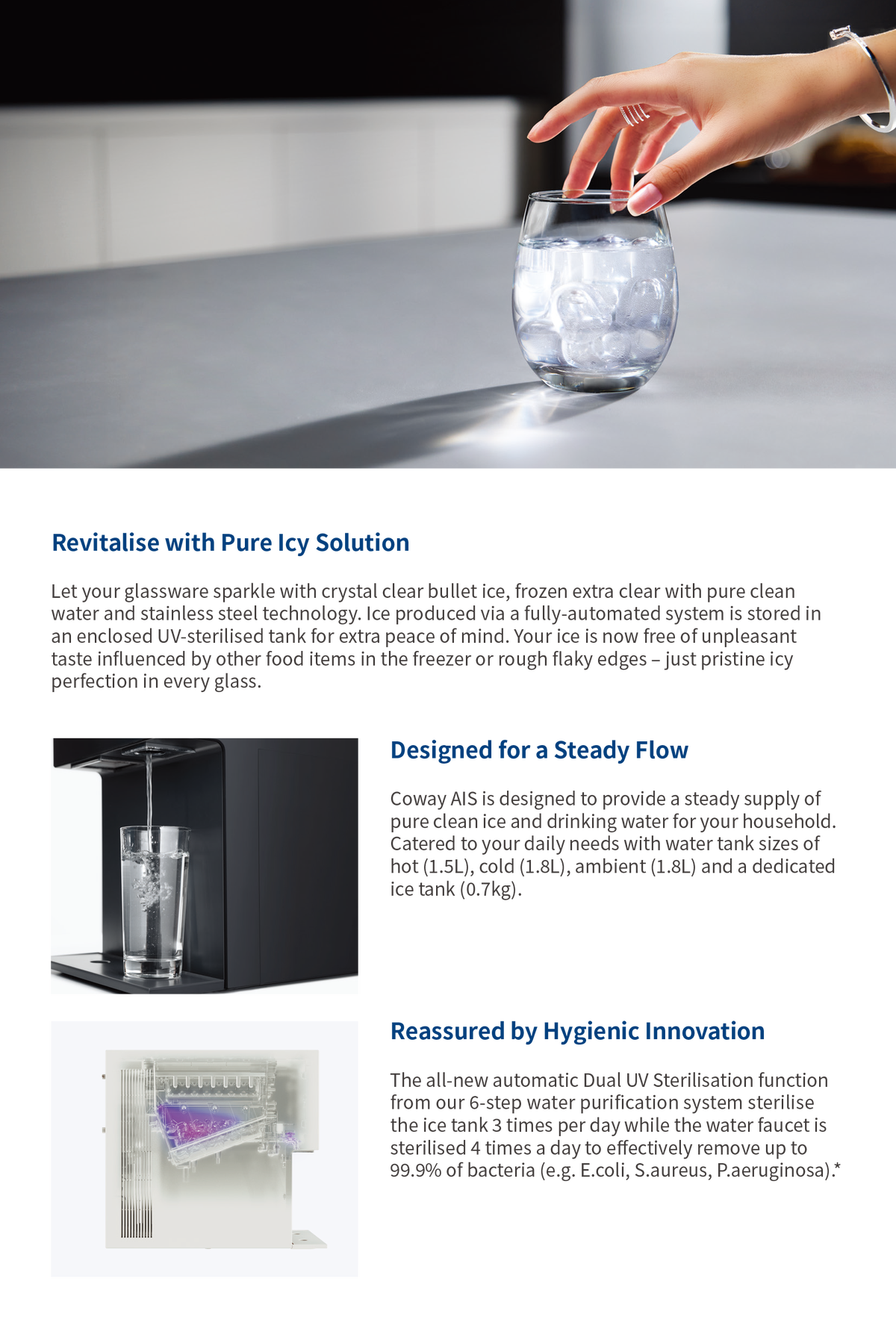 NEW Coway AIS: Home Ice Water Purifier