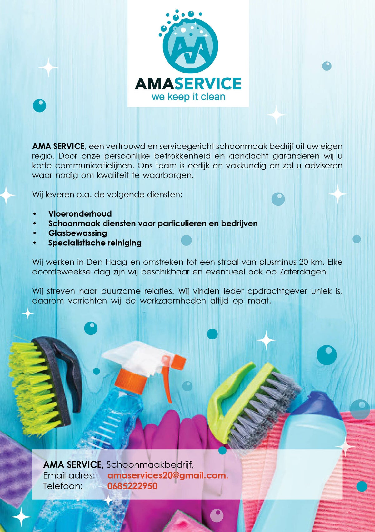AMA SERVICE schoonmaakbedrijf