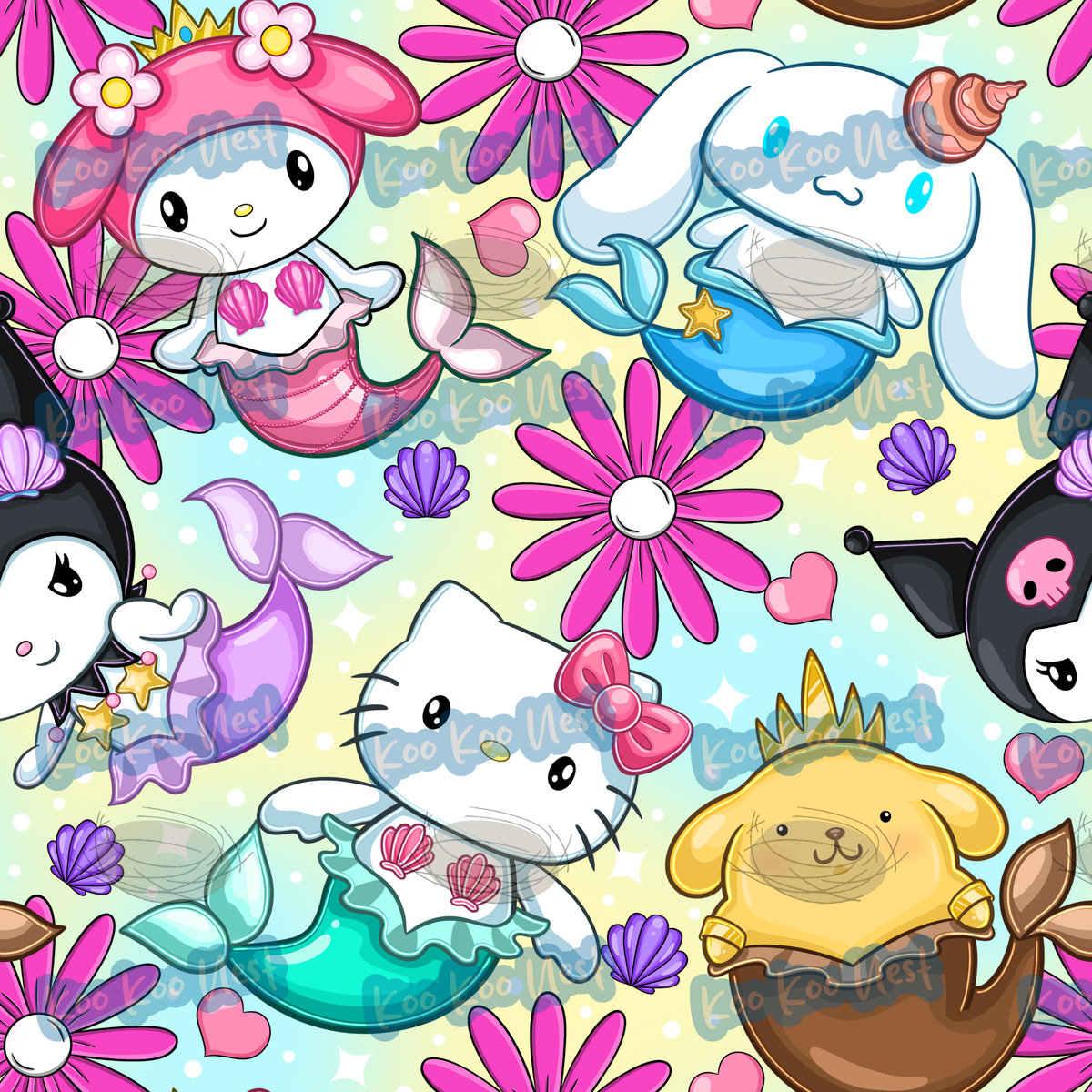 Kitty Mermaid YB Girl | Koo Koo Nest Designs