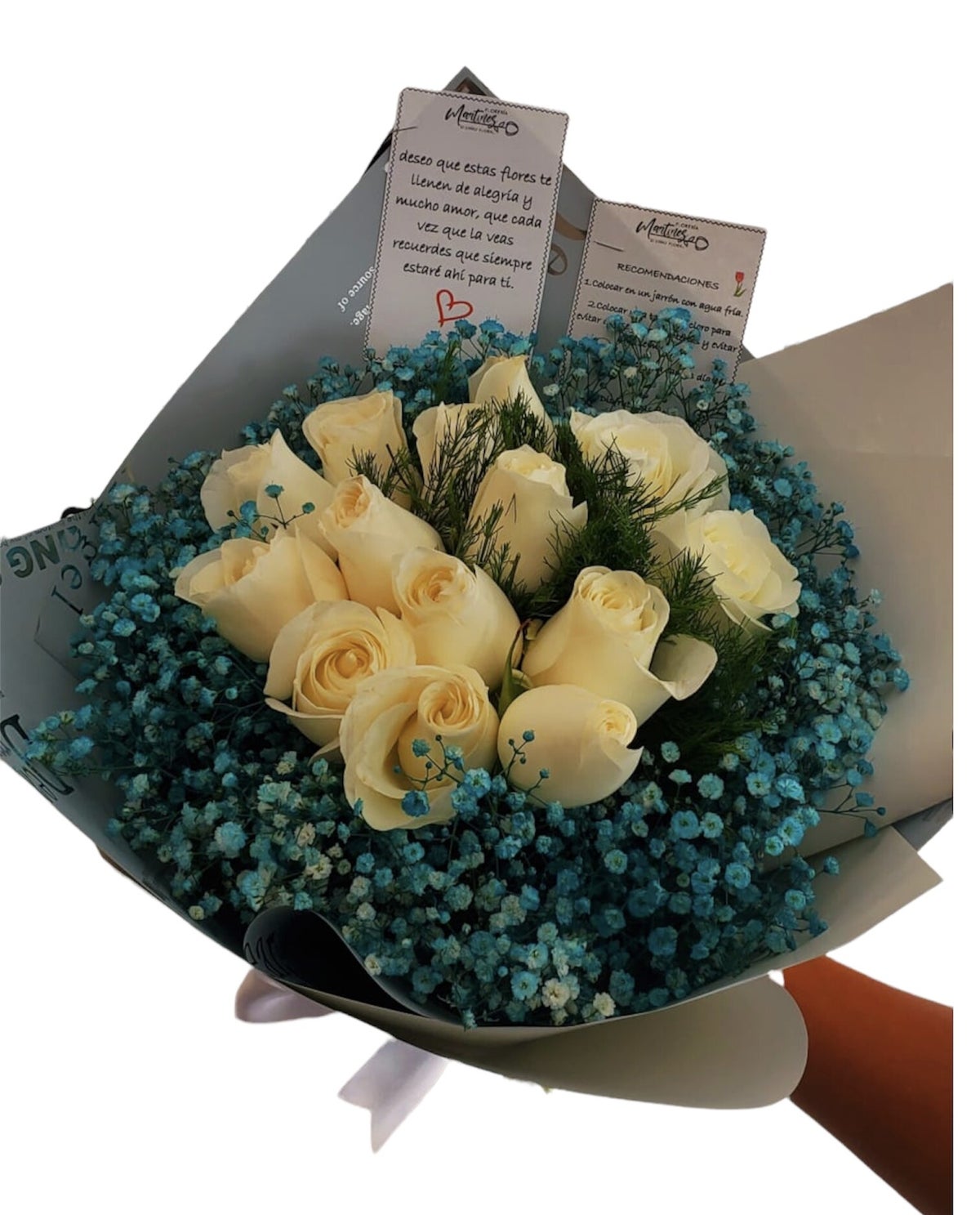 1 ramo de 24 rosas y follaje fino | Floreria Martínez