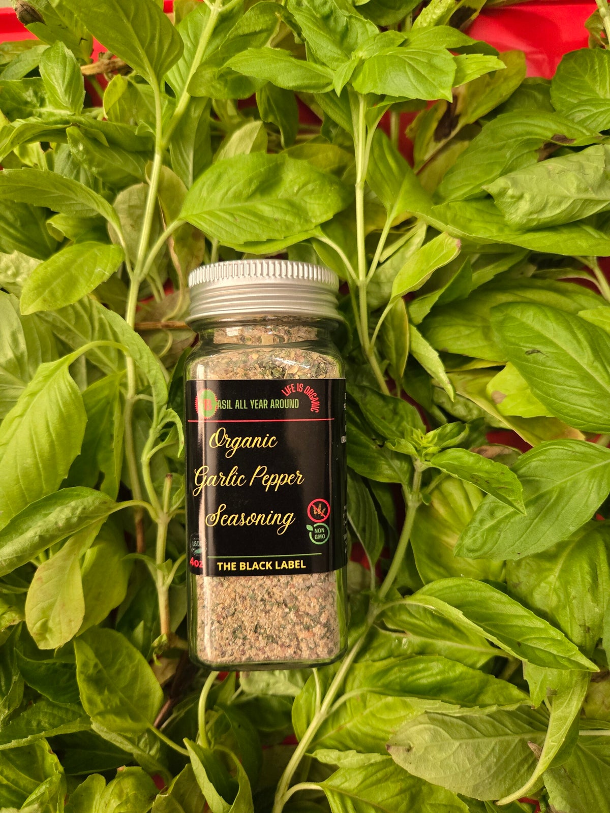THE BLACK LABEL Organic Garlic Pepper Seasoning / THE BLACK LABEL ...